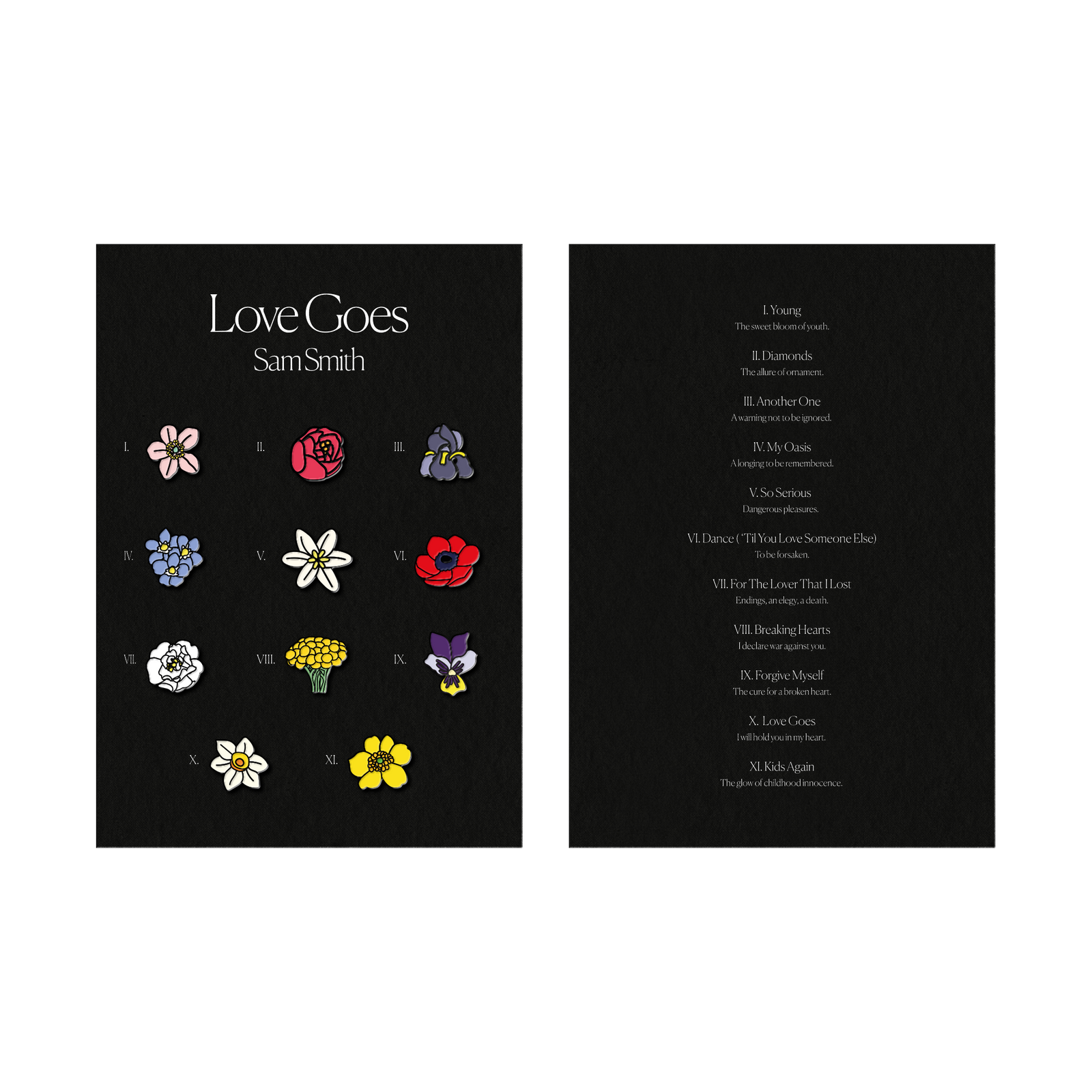 Flower Pin Badges - Sam Smith